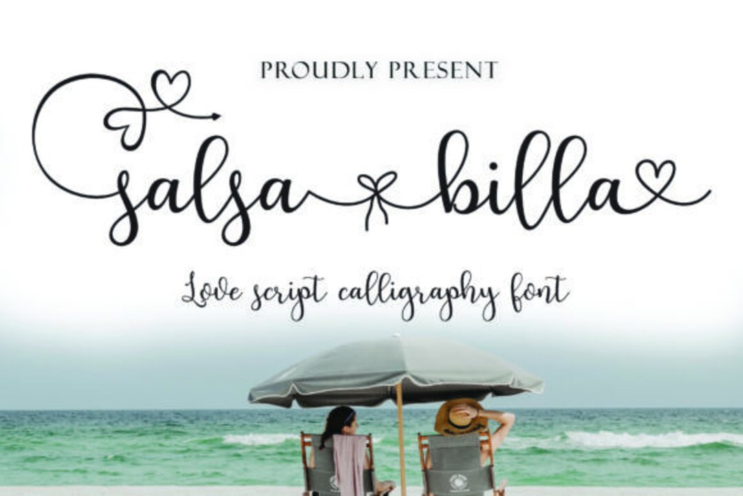 Salsa Billa Font Handwritten Font Calligraphy Font Thin - Etsy