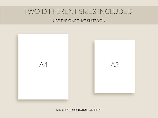 Blank Minimalistic 7 Day Printable Weekly Planner I Monday & Sunday ...