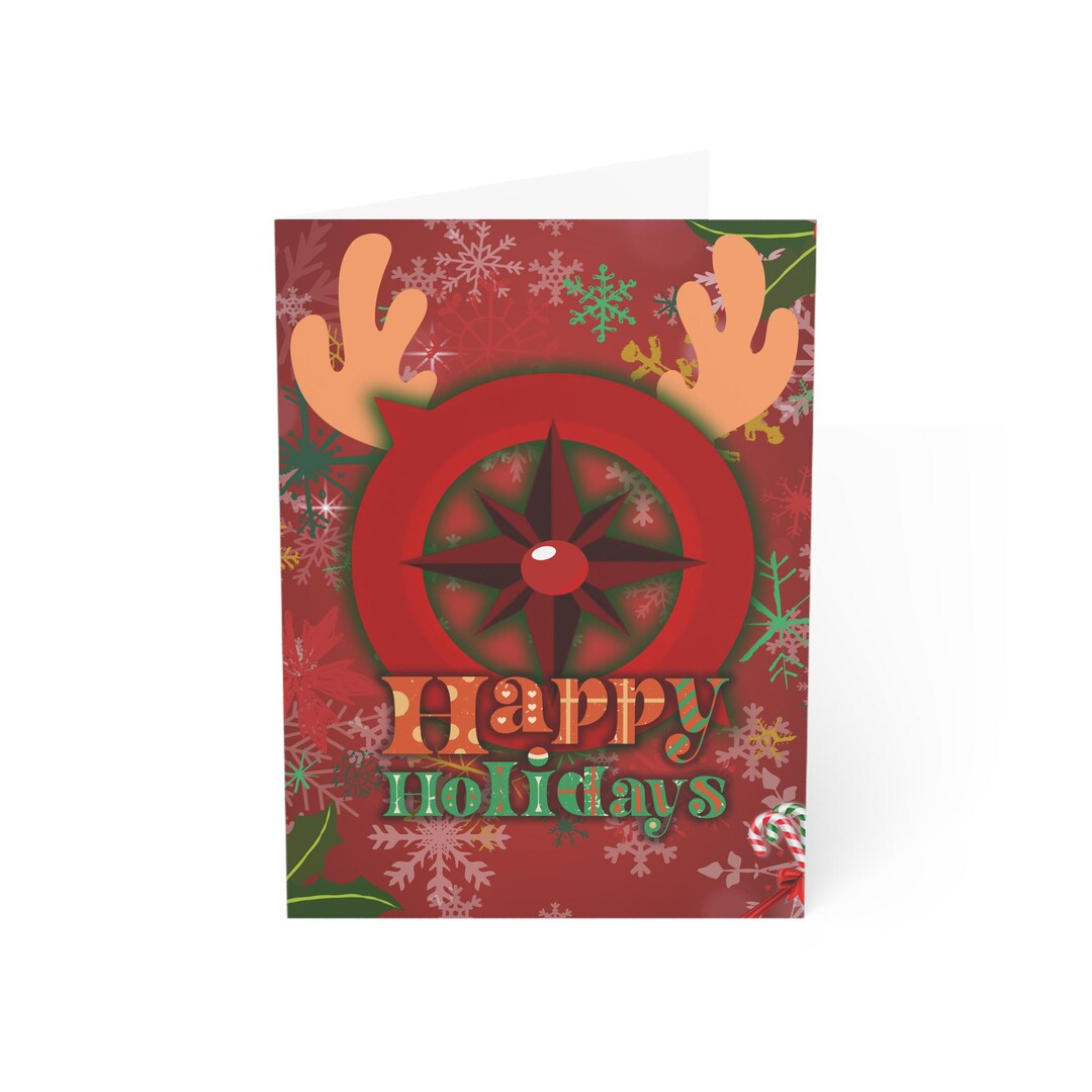 Stray Kids Compass Reindeer Design, Holiday Cards, Christmas Cards ...