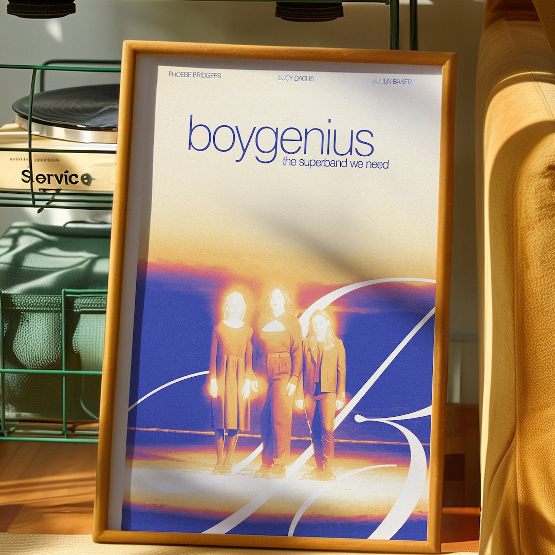 Boygenius Poster Phoebe Bridgers Poster Music Wall Art Boygenius ...