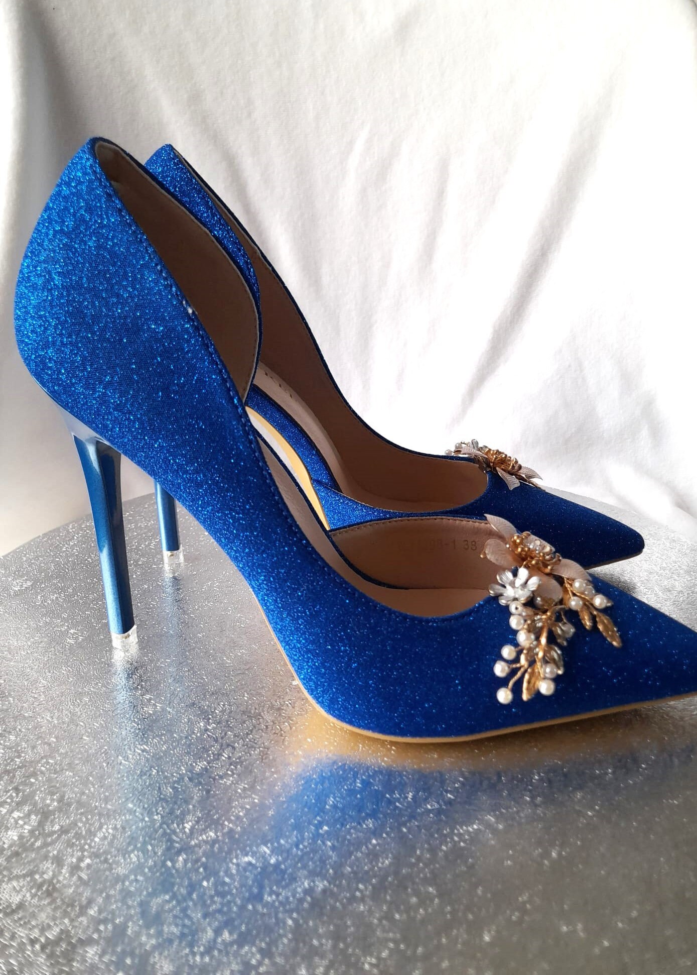 Something Blue: Royal Blue Sparkling Glitter Shoes for the Stylish ...