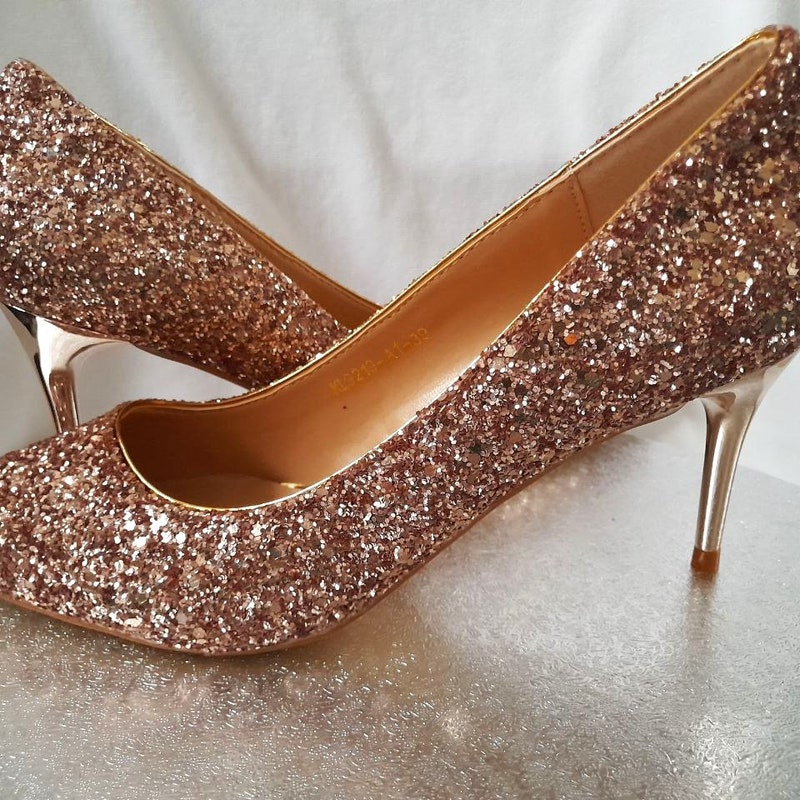 Rose Gold Shoes - Etsy