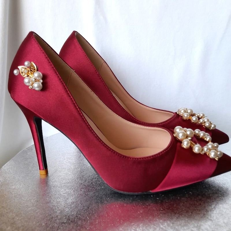 Satin Wedding Shoes - Etsy
