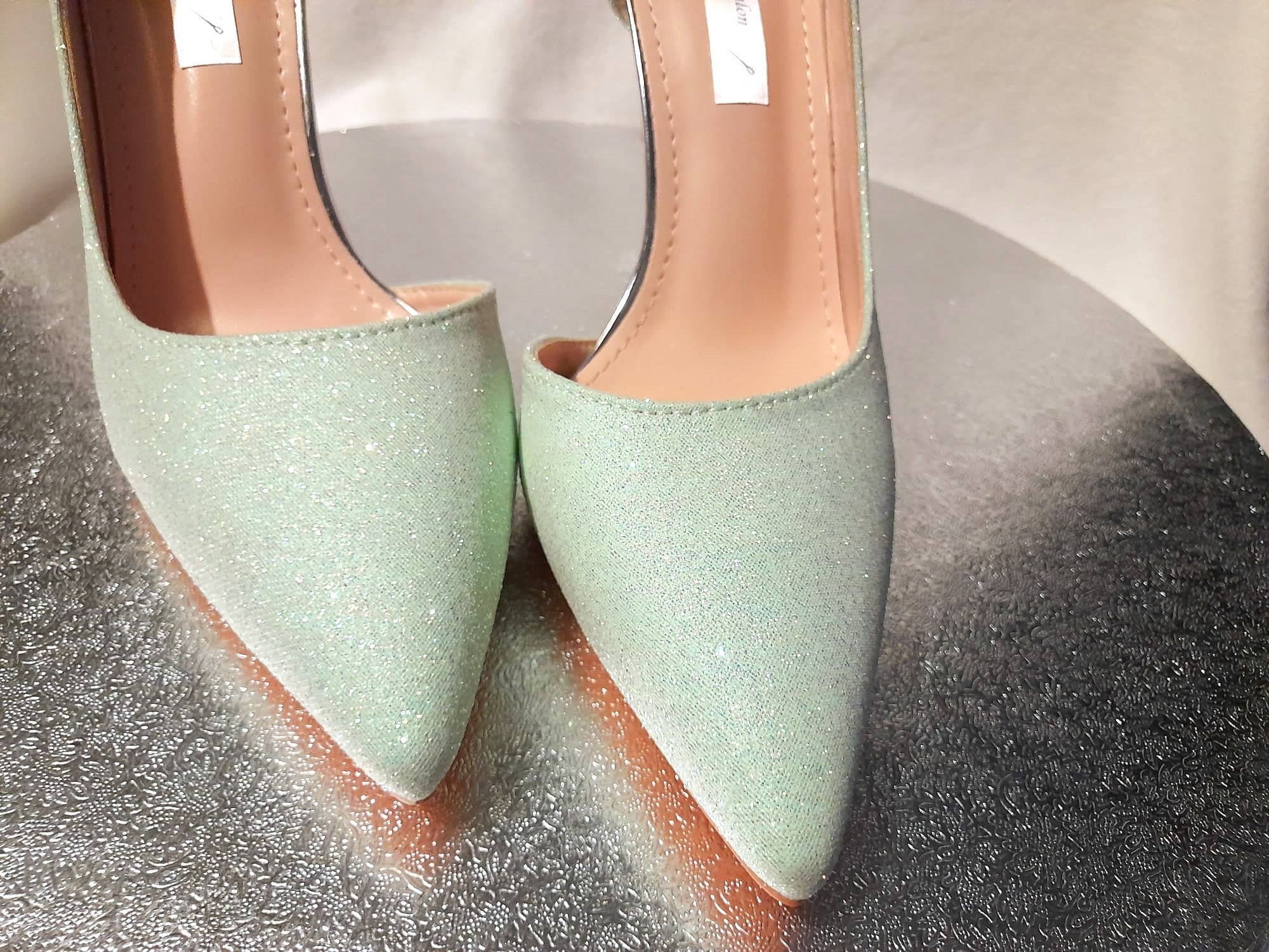 Sage Green Sparkling Glitter Shoes for Bride or Bridesmaid - Etsy