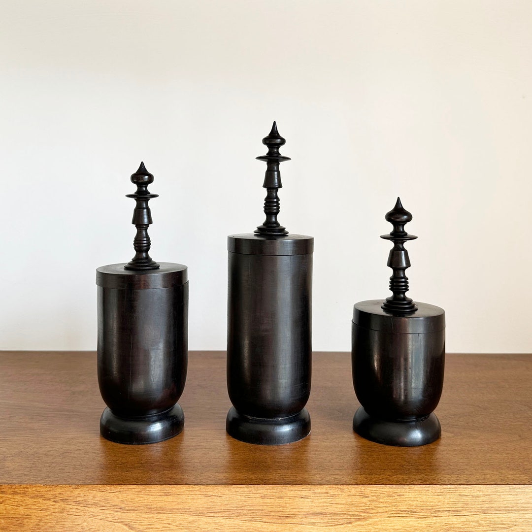 African Ebony Wood Vessel | Handcrafted by Mozambican Artisans | Kampar ...