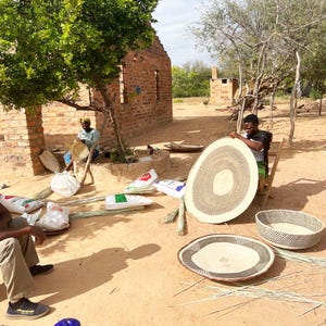 Handwoven Malawi Winnowing Basket Set | African Wall Baskets ...