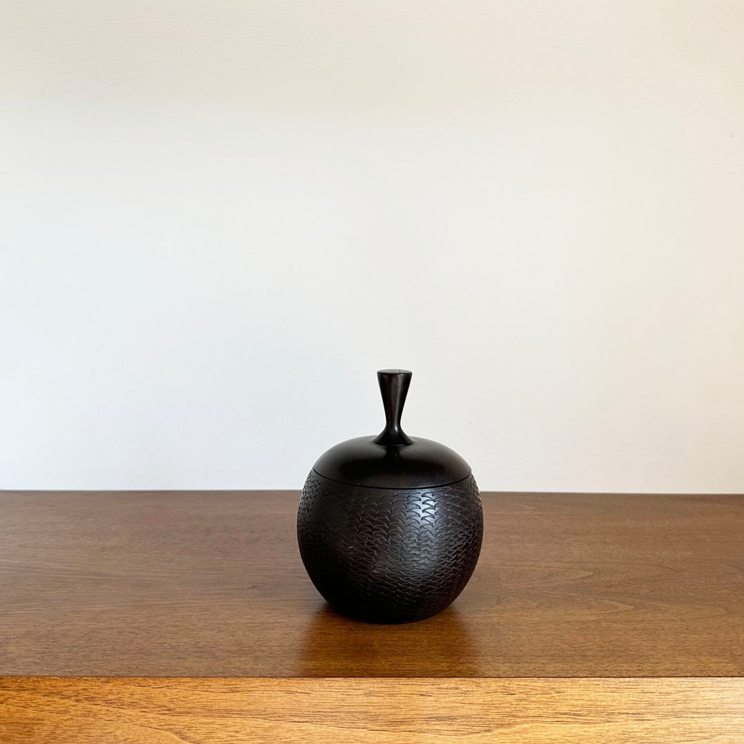 African Ebony Wood Vessel | Handcrafted by Mozambican Artisans | Kuala ...