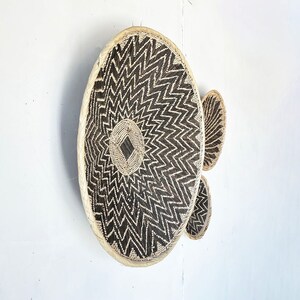 Handwoven Munyumbwe Winnowing Basket | African Wall Baskets | Authentic ...