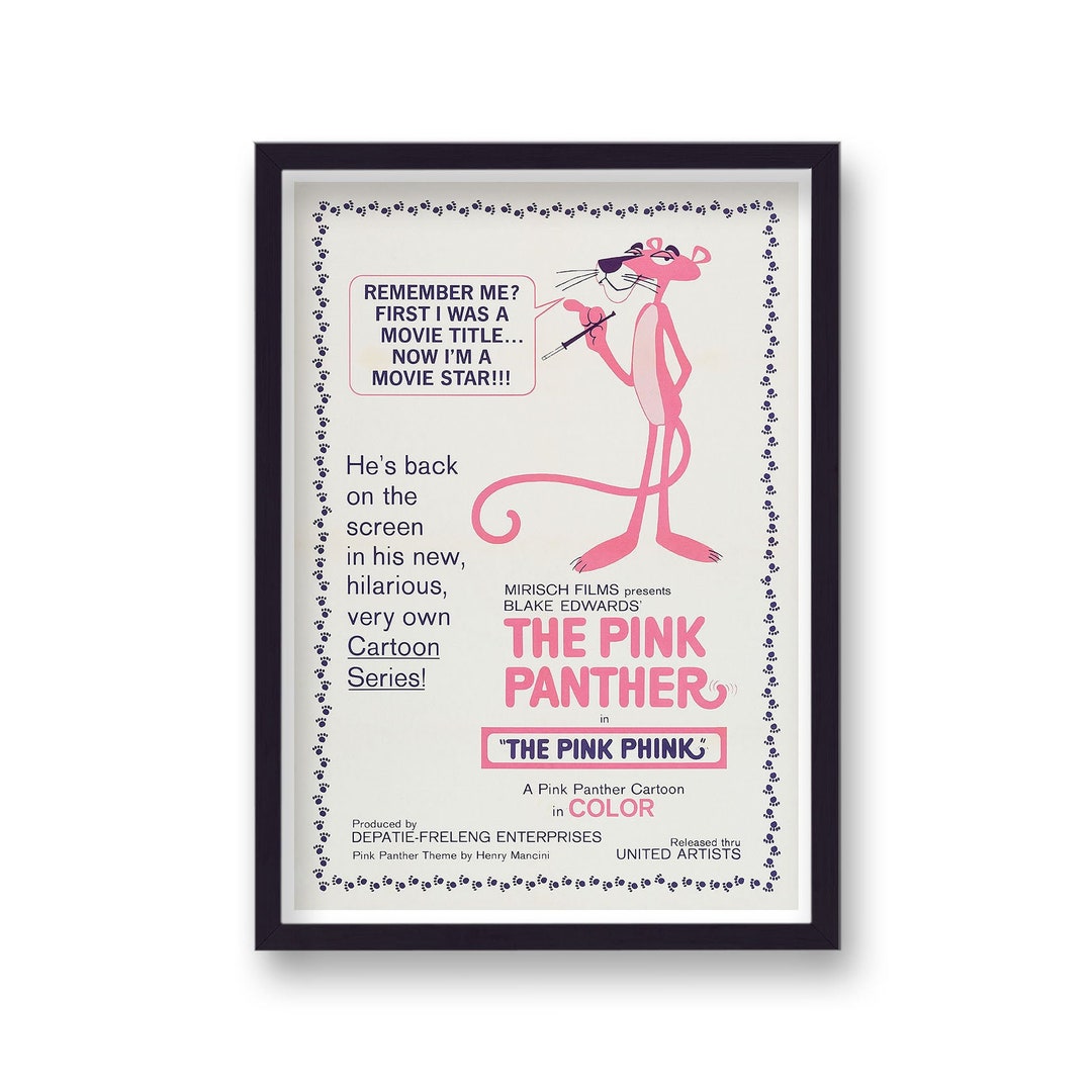 Vintage Movie Print the Pink Panther in the Pink Phink - Etsy