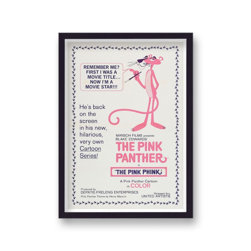 Pink Panther Poster - Etsy