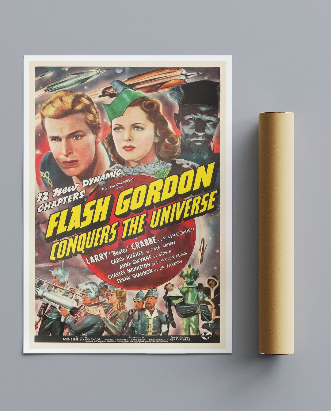Vintage Movie Print Flash Gordon Conquers the Universe No1 - Etsy