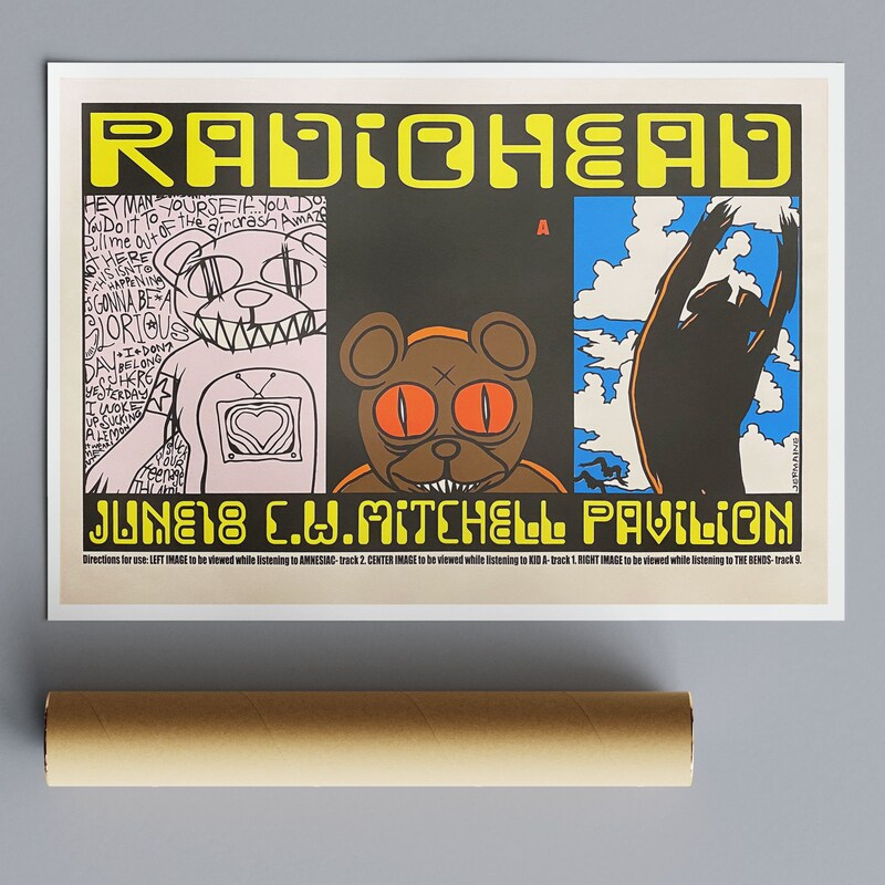 Radiohead Poster - Etsy