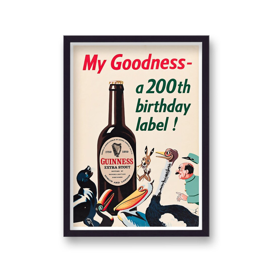 Guinness - My Goodness - A 200th Birthday Label - Etsy