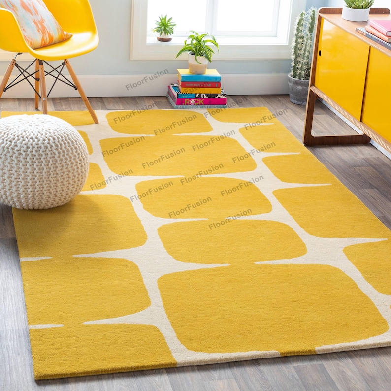 Wool Modern Style Handmade Hand Tufted Large Area Rug 100% New Zealand ...