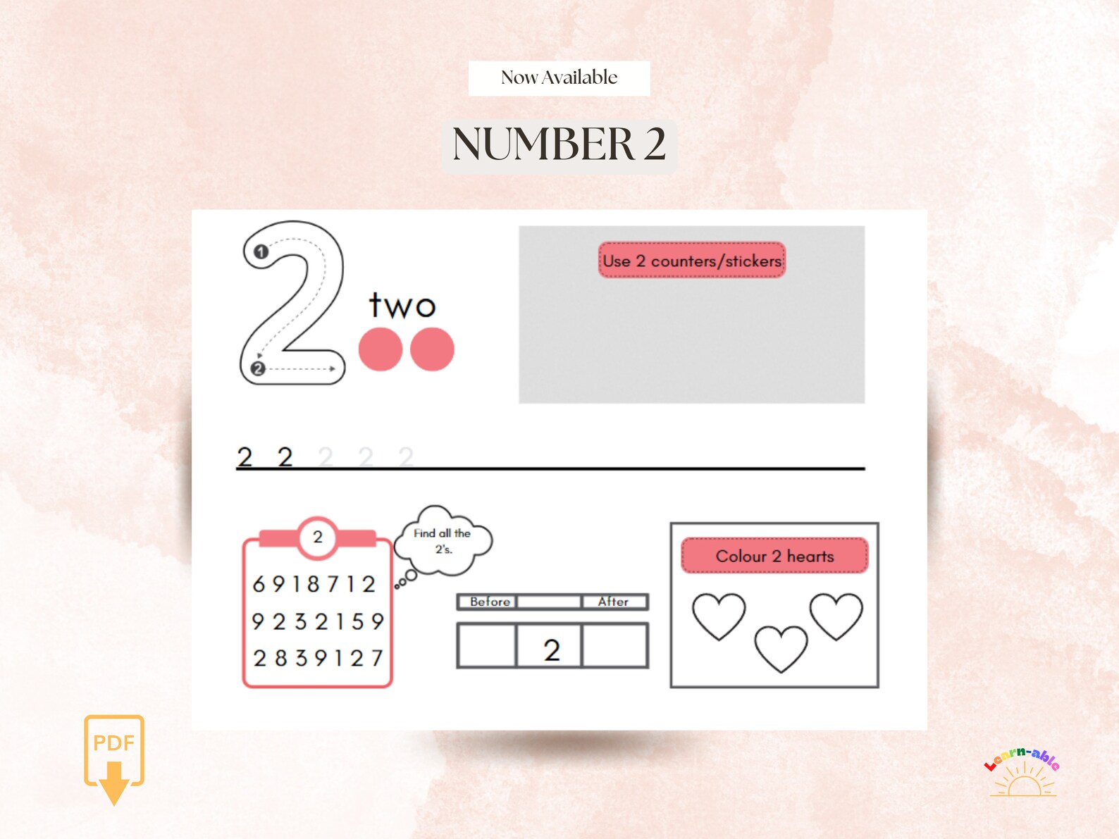 Learning Numbers 1 to 10 Writing & Number Recognition Number Tracing ...