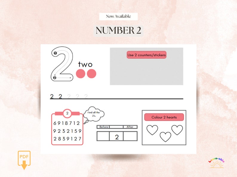 Learning Numbers 1 to 10 Writing & Number Recognition Number Tracing ...