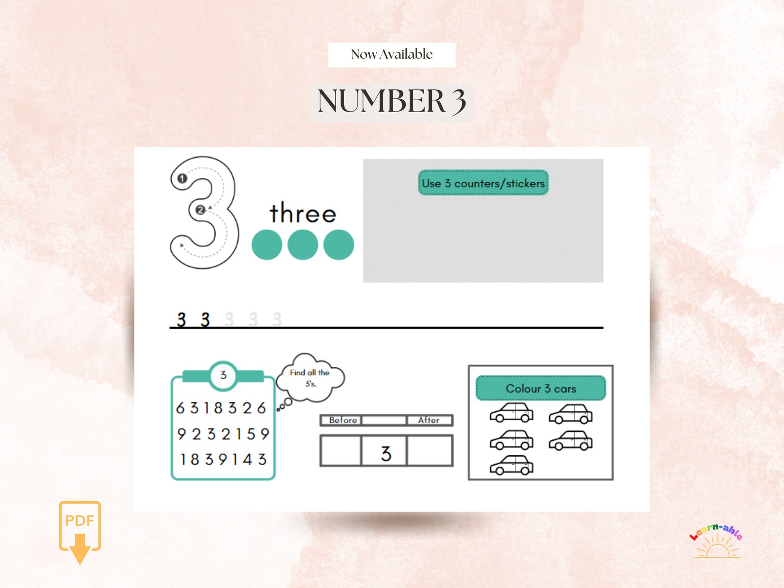 Learning Numbers 1 to 10 Writing & Number Recognition Number Tracing ...