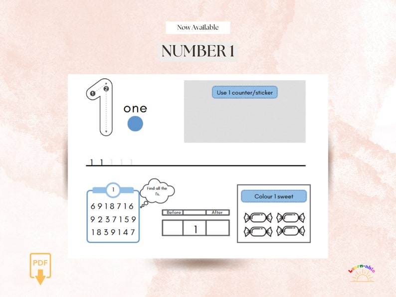 Learning Numbers 1 to 10 | Writing & Number Recognition | Number ...