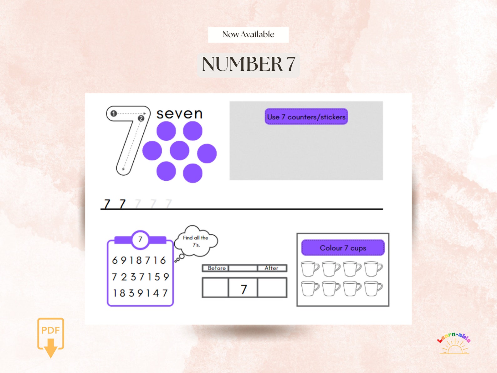 Learning Numbers 1 to 10 Writing & Number Recognition Number Tracing ...