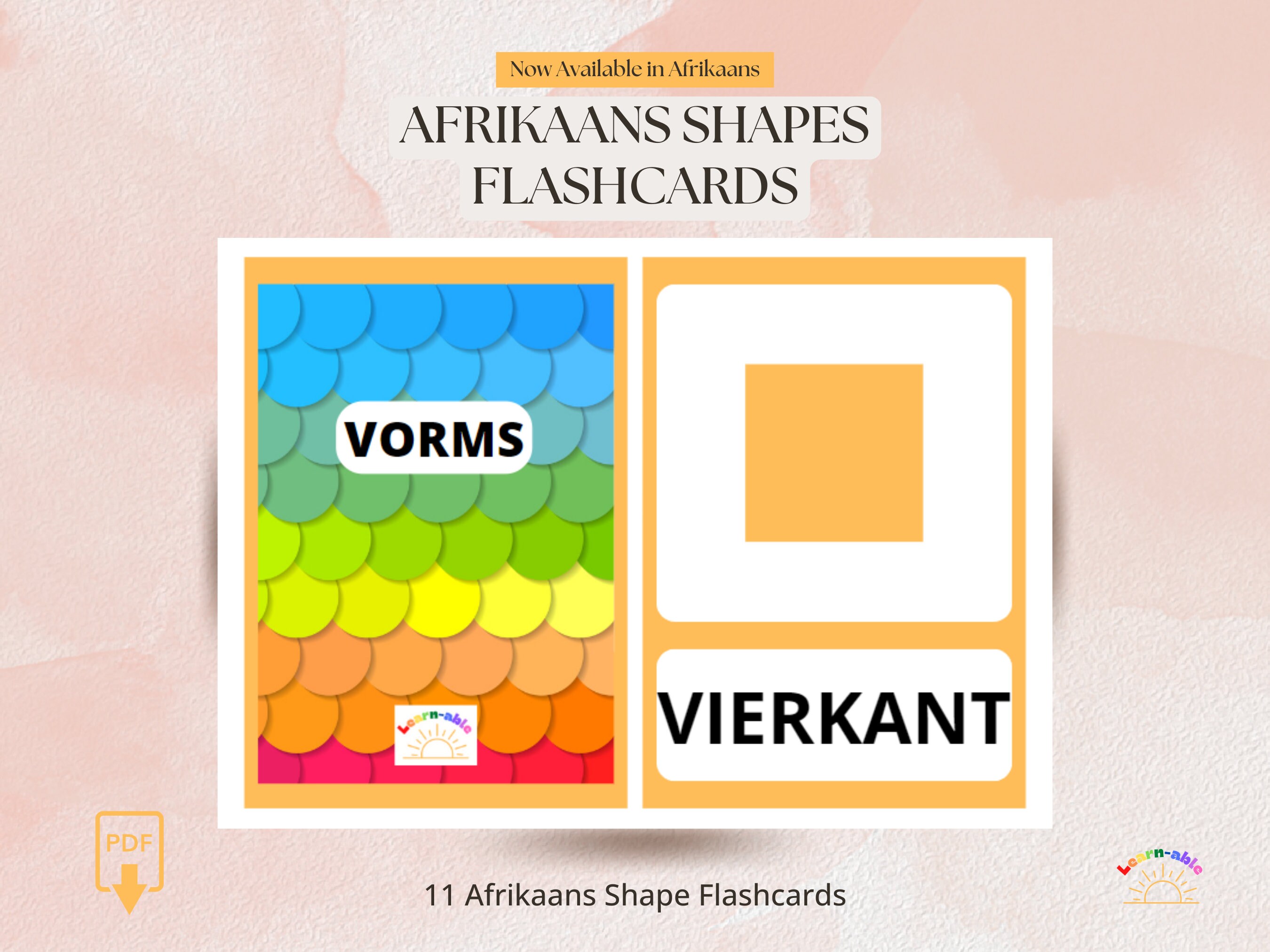 Afrikaans Learning Flashcards | Speech Development | Early Learning ...