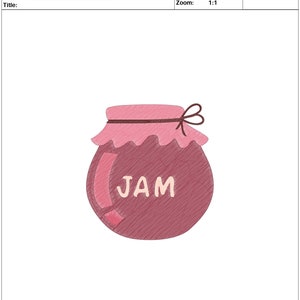 Jam Jar Embroidery Design for Machine, Digital File, Multi Formats, 3 ...