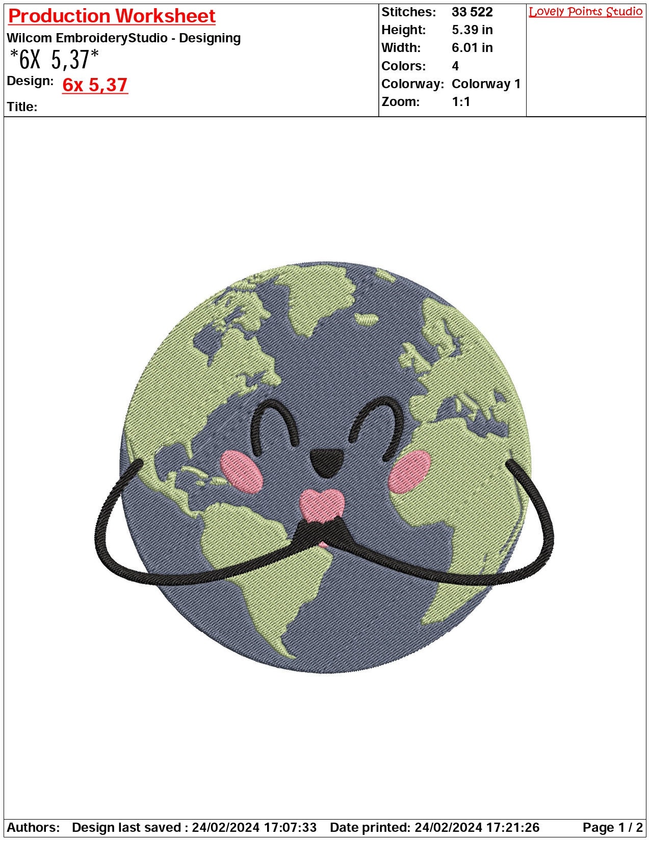 Planet Earth Holding Heart Embroidery Design for Machine, Earth Tribute ...