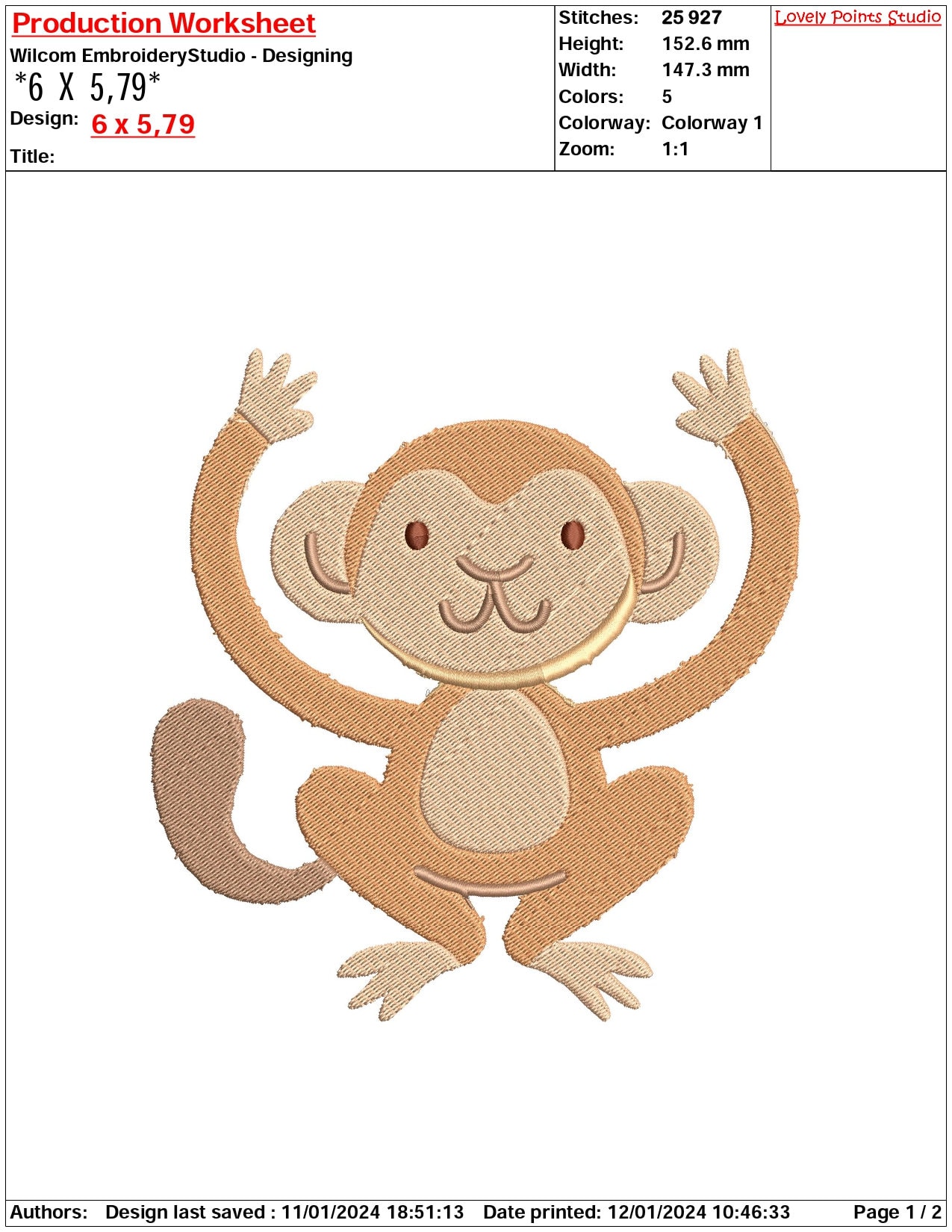 Monkey Embroidery Design for Machine , Kids Embroidery Designs ...