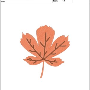Maple Leaf Embroidery Design for Machine, Digital File , Multi Formats ...
