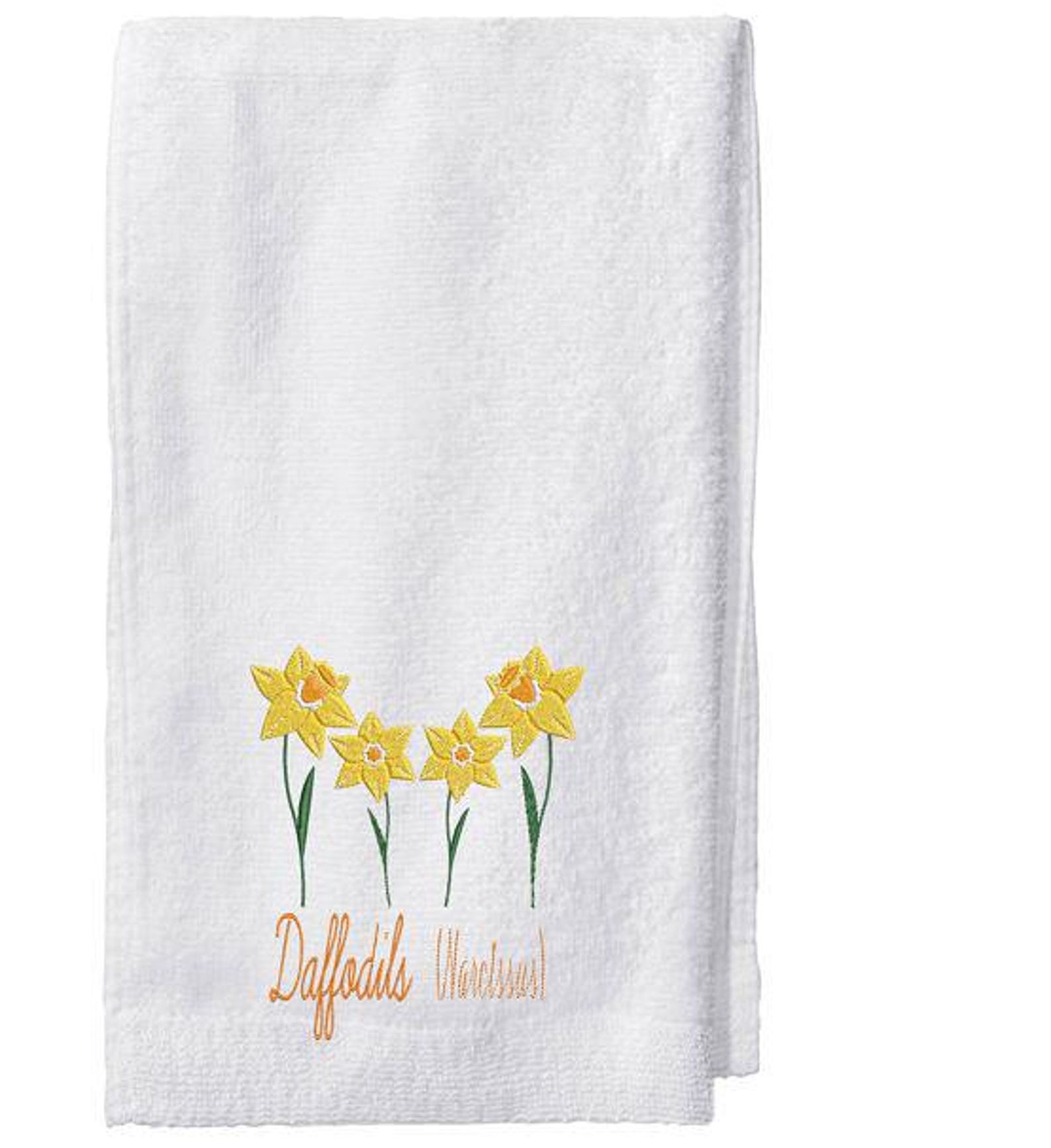 Daffodils Spring Flowers Embroidery Design: 6 Sizes (digital File) - Etsy