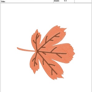 Maple Leaf Embroidery Design for Machine, Digital File , Multi Formats ...