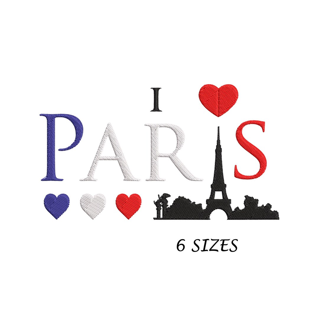 Paris Eiffel Tower Embroidery Design: French Machine Embroidery ...