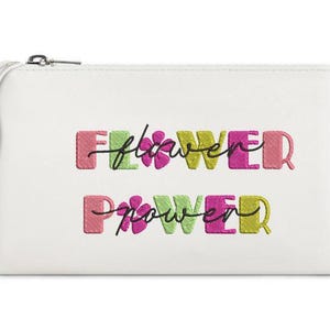 Flower Power Embroidery Design for Machine, 6 Sizes Multi Formats ...