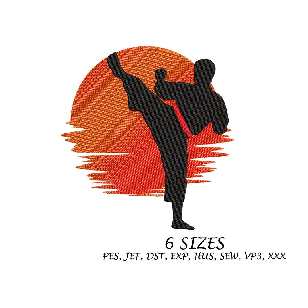 Karate on Asian Sun Embroidery Design: 6 Sizes (digital File) - Etsy
