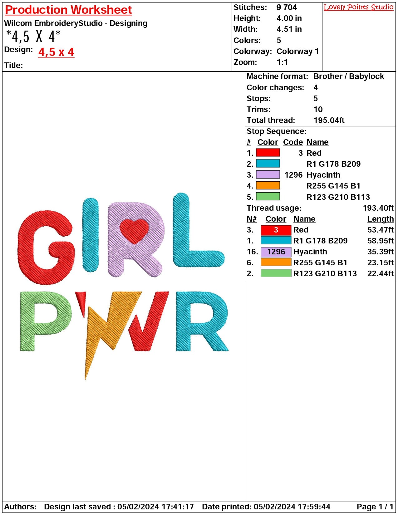Girl Power Embroidery Design for Machine in 6 Sizes and Multi Formats ...