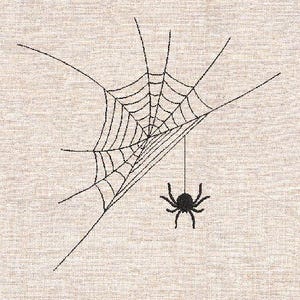 Halloween Spider Web Machine Embroidery Design: Multi-formats (digital ...