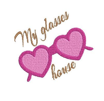Glasses Embroidery Design 2 Sizes All Formats , Hand Digitized . - Etsy