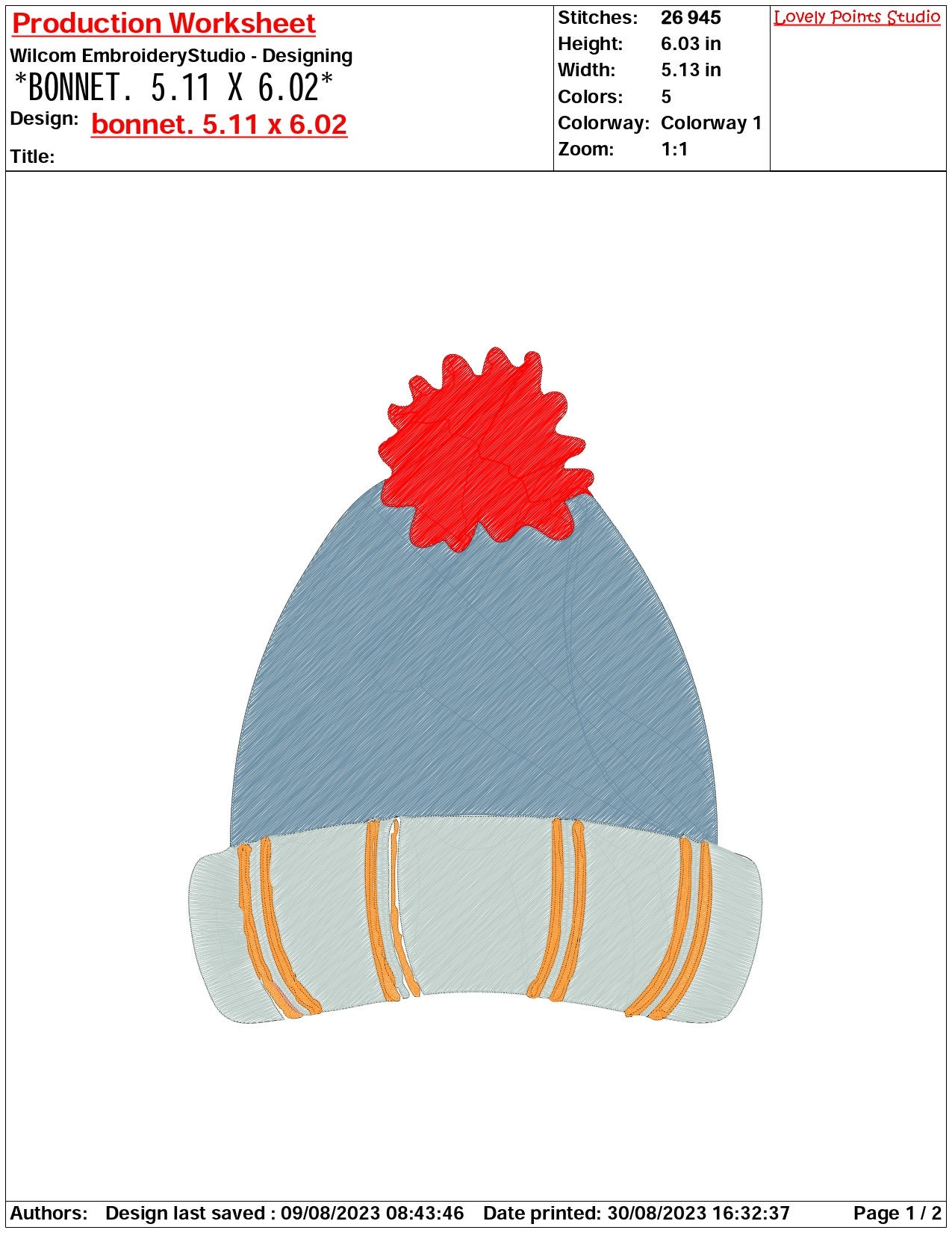 Winter Whool Hat Embroidery Design for Machine , Digital File , Multi ...
