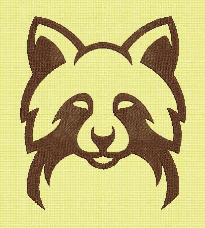 Raccoon Head Embroidery Design for Machine, Digital File, Animal Head ...