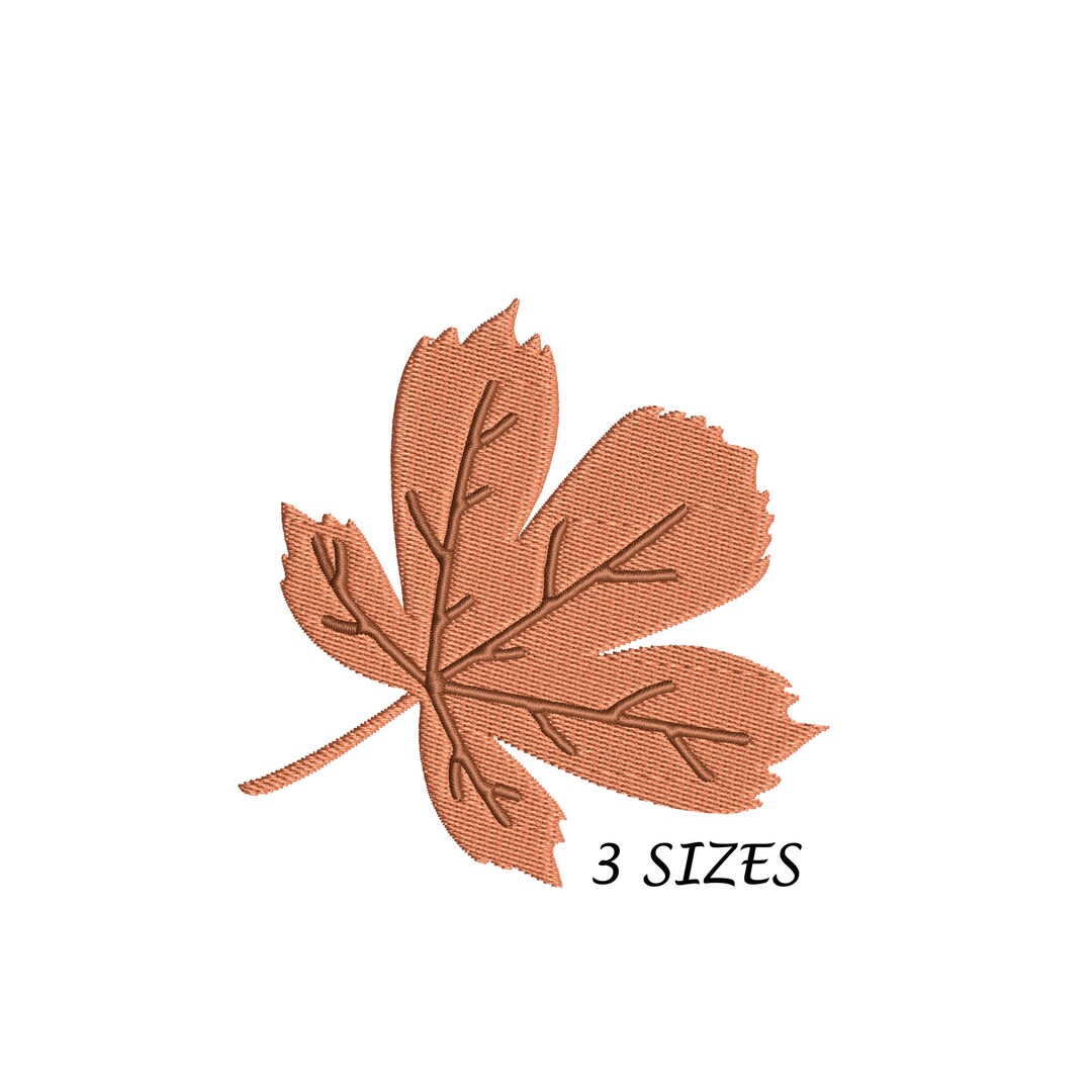 Maple Leaf Embroidery Design for Machine, Digital File , Multi Formats ...