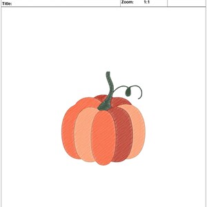 Fall Pumpkin Embroidery Design for Machine , Digital File, Multi ...