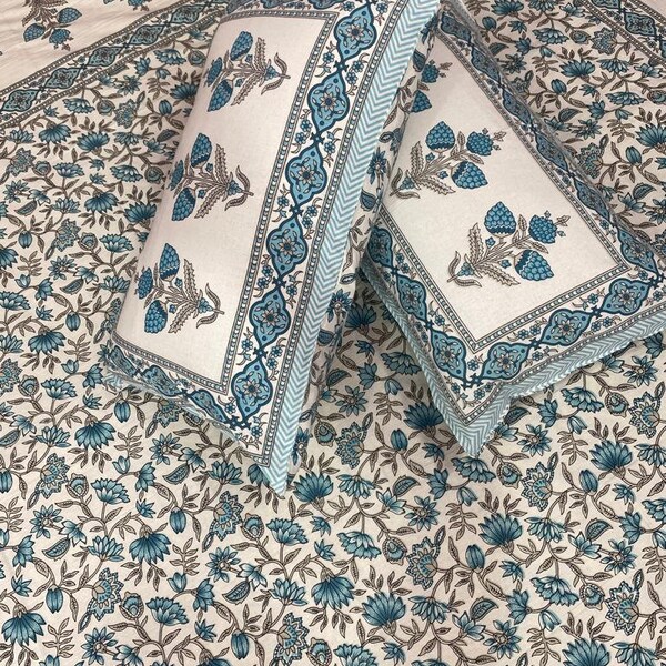 Block Print Bed Sheet - Etsy