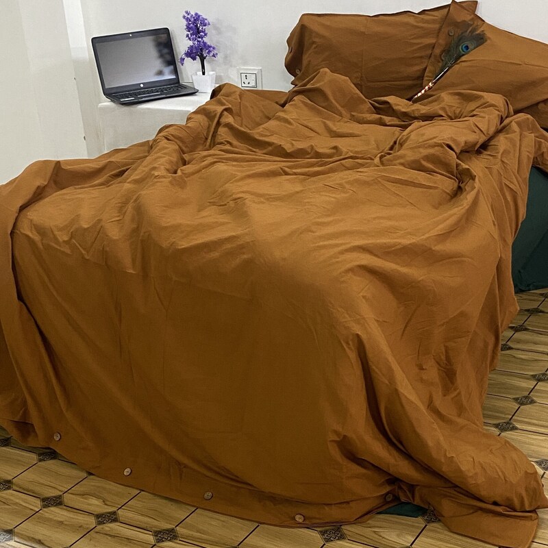 Rust Linen Duvet - Etsy