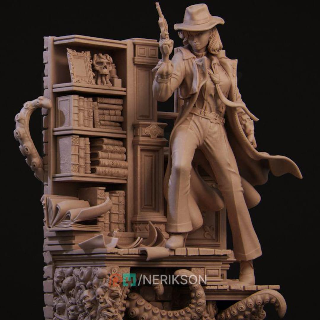 Laura the Detective Diorama | Nerikson | Display Model | 140/75 Mm ...