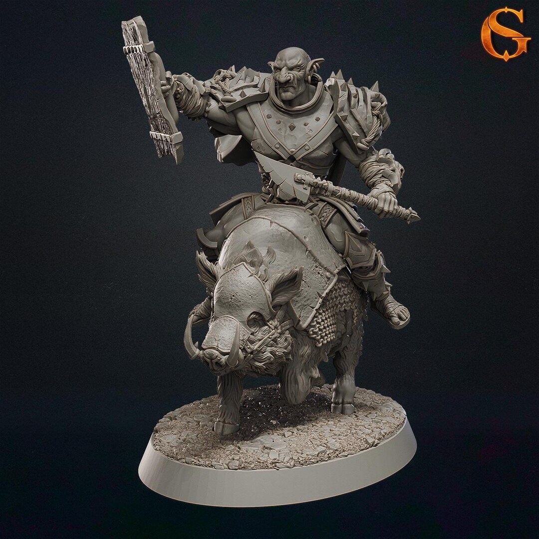Goblin Pig Riders | RPG | D&D | Pathfinder | 32 Mm | Cavalry Miniature ...