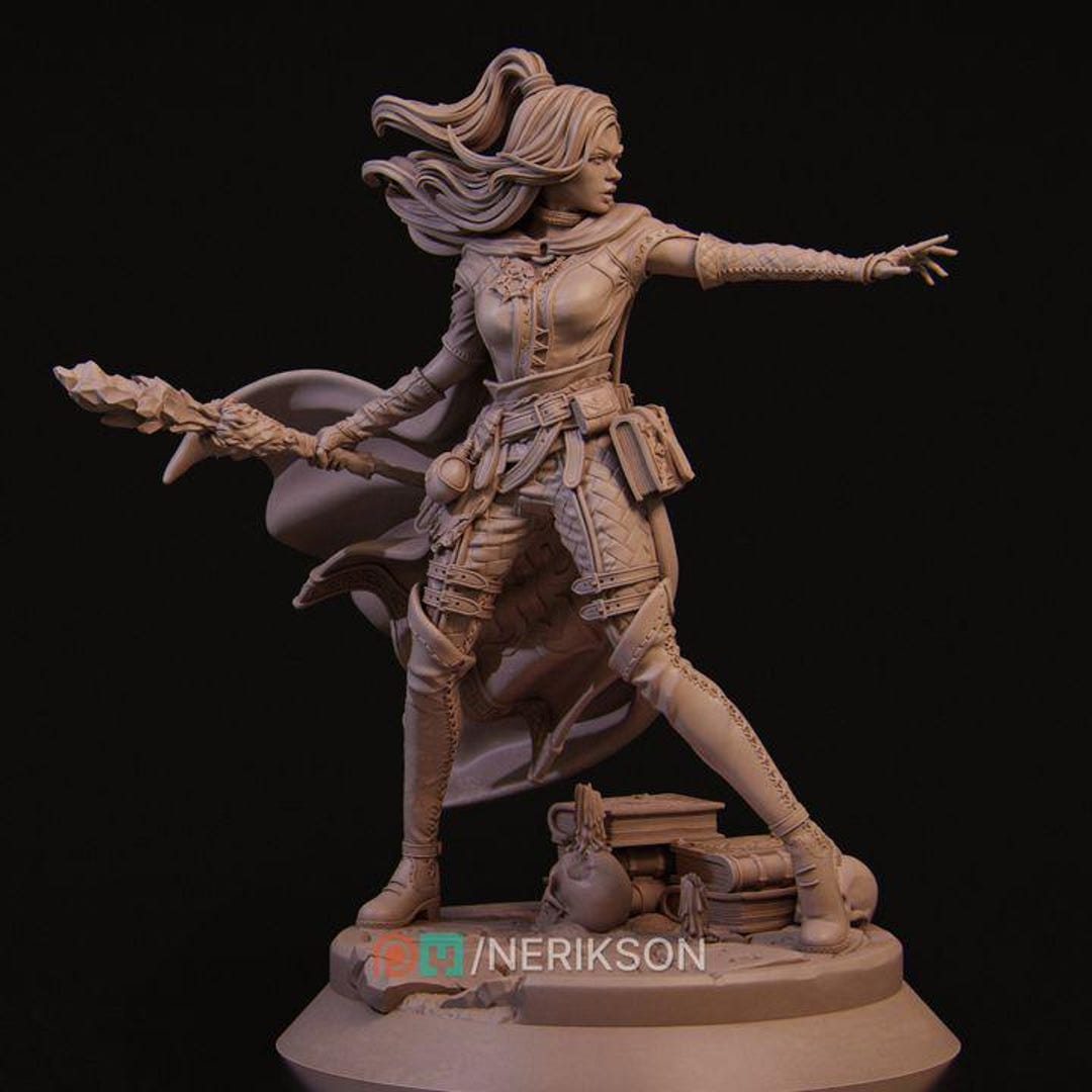 Elf Mage | Nerikson | Display Model | 140 Mm Scale | 75 Mm Scale | 12k ...