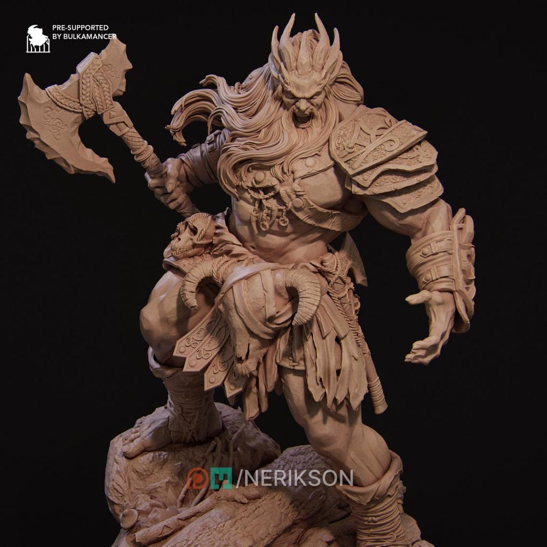 Stone Giant | Nerikson | Display Model | 140 Mm Scale | 75 Mm Scale ...