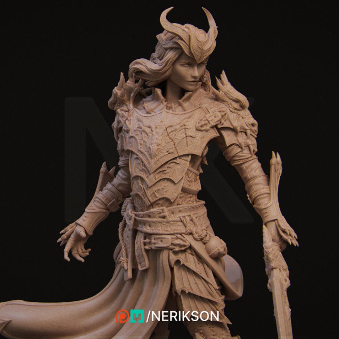 Aleehra the Dragon Knight | Nerikson | Display Model | 140/75 Mm Scale ...