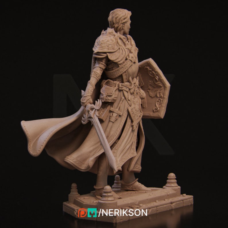 Aaron the Paladin | Nerikson | Display Model | 140/75 Mm Scale | 12k - Etsy