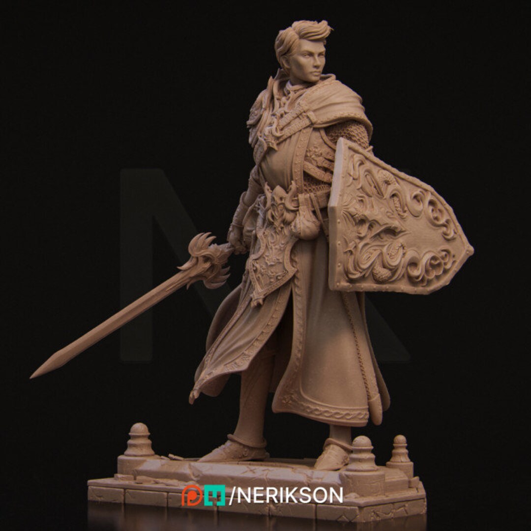 Aaron the Paladin | RPG | D&D | Pathfinder | 12k | 3d | 32 Mm ...