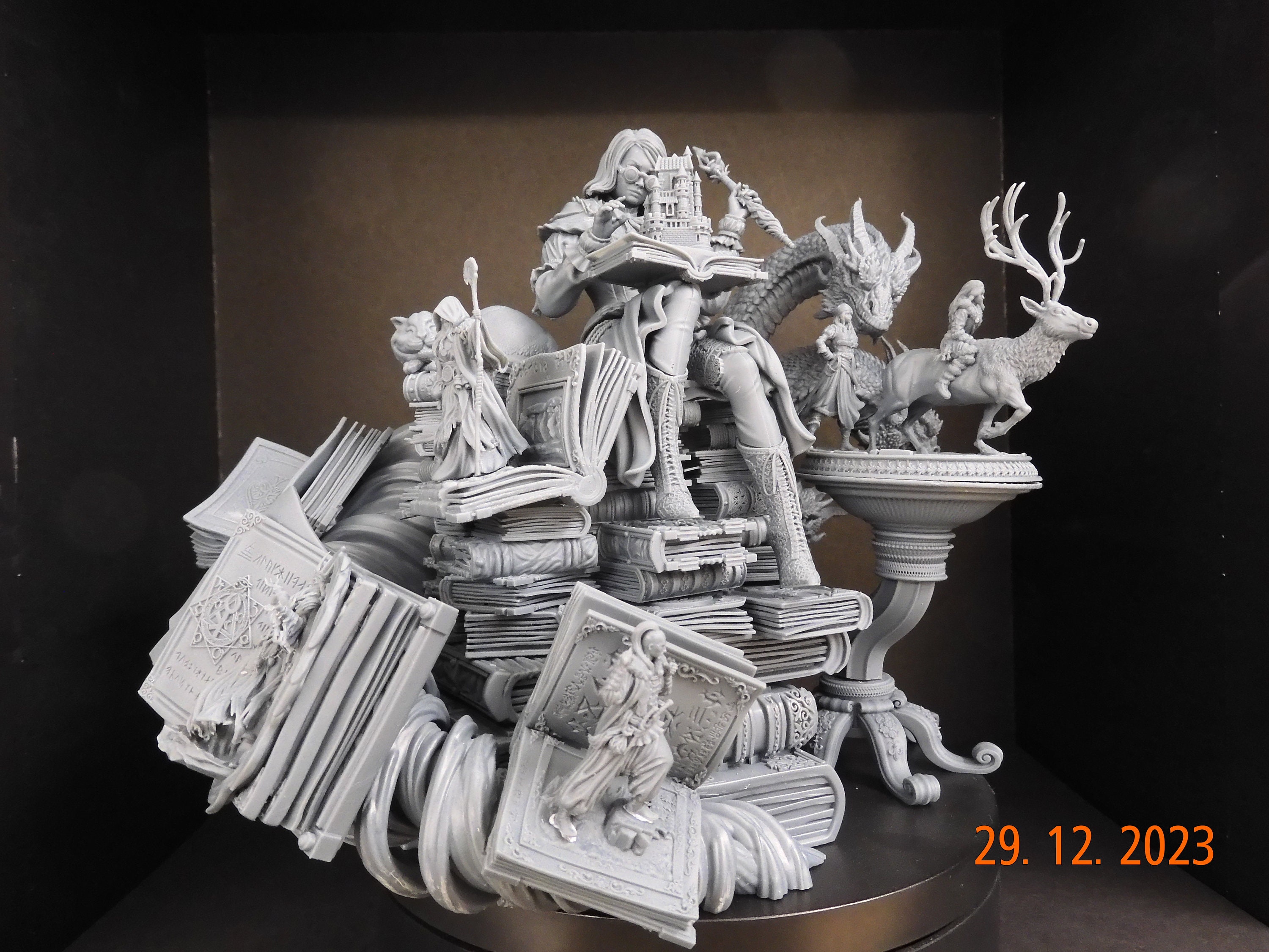 Orinthia the Magical Librarian Diorama | Nerikson | Display Model | 140 ...